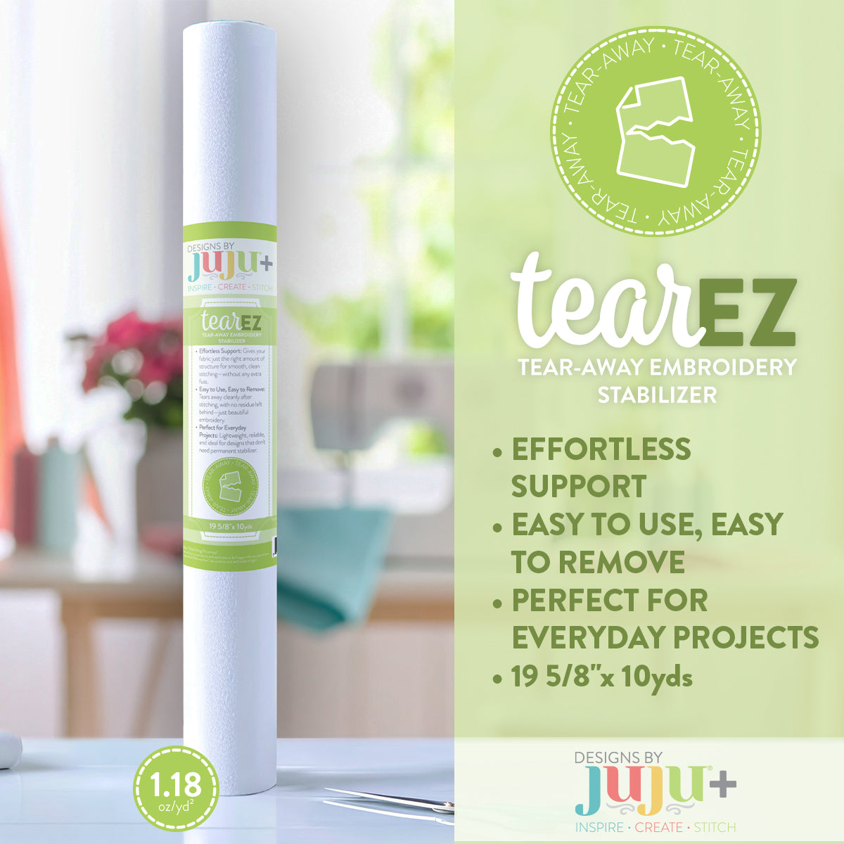 tearEZ Tear-Away Stabilizer – Designs by JuJu